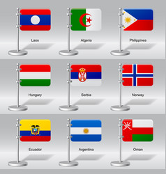 Country flags icons Royalty Free Vector Image - VectorStock