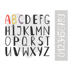 Modern roman alphabet Royalty Free Vector Image