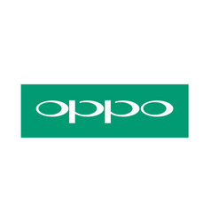 Oppo brand logo phone symbol white design Vector Image