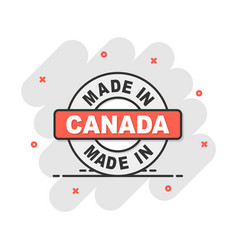 Made in canada stamp on white background Vector Image