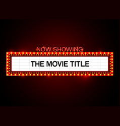 Theater sign star Royalty Free Vector Image - VectorStock