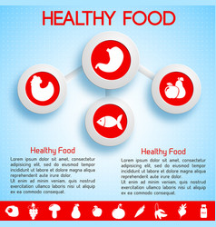 Food infographic elements Royalty Free Vector Image