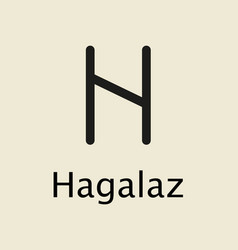 Algiz rune Royalty Free Vector Image - VectorStock