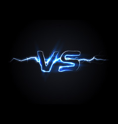 Versus vs logo battle headline template Royalty Free Vector