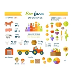 Food infographic elements Royalty Free Vector Image