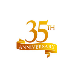 60 year ribbon anniversary Royalty Free Vector Image