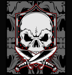 Solar cross and two swords vintage Royalty Free Vector Image