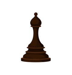 Silhouette of a rook chess piece Royalty Free Vector Image