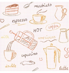 Hand drawn menu elements set Royalty Free Vector Image