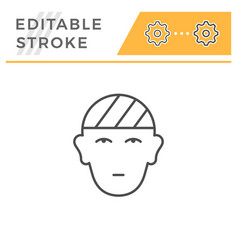 Boy having head and arm injury Royalty Free Vector Image