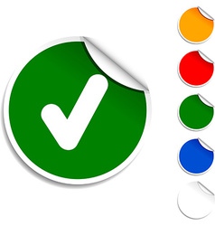 Check mark yes and no icons set Royalty Free Vector Image