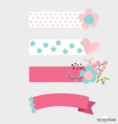 Cute note papers ready for your message Royalty Free Vector