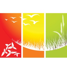 Wheatgrass icon in flat style on white background Vector Image