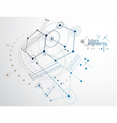 Blue background grid backgrounds engineering Vector Image