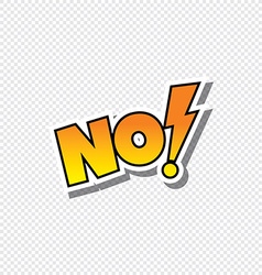 Cartoon comic text lets go Royalty Free Vector Image