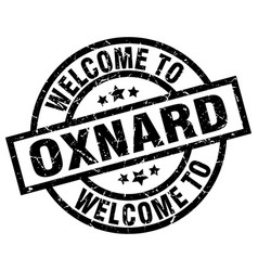 Welcome to oxnard stamp round sign Royalty Free Vector Image