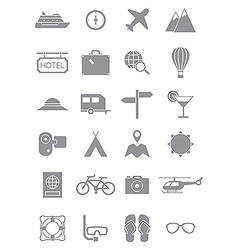 Travel icons Royalty Free Vector Image - VectorStock