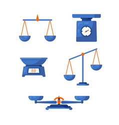 Scales with weights Royalty Free Vector Image - VectorStock