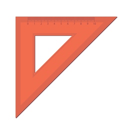 Triangle measuring rulers Royalty Free Vector Image