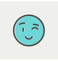 Winking emoticon Royalty Free Vector Image - VectorStock