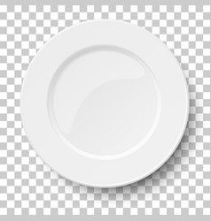 Empty plate Royalty Free Vector Image - VectorStock