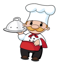 Chef cook giving thumbs up Royalty Free Vector Image