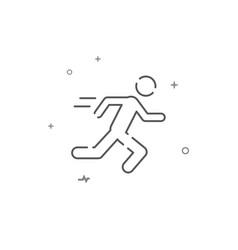 Running man Royalty Free Vector Image - VectorStock