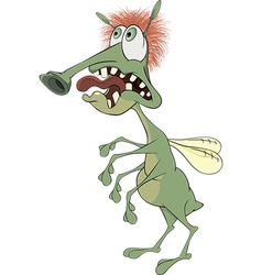 Cartoon green monster Royalty Free Vector Image