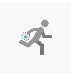 Rappelling icon on white background simple Vector Image