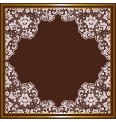 Lace vintage frame Royalty Free Vector Image - VectorStock