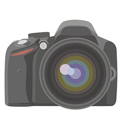 Camera with flash Royalty Free Vector Image - VectorStock