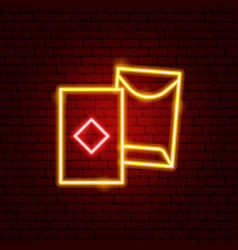 Paper neon label Royalty Free Vector Image - VectorStock