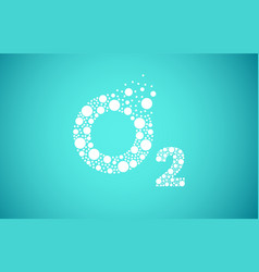Hydrogen h2 droplet bubble logo design Royalty Free Vector