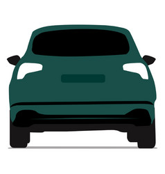 Bmw car front view silhouette high quality Vector Image