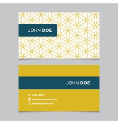 Business card pattern yellow 03 Royalty Free Vector Image