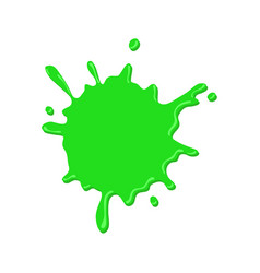Green slime realistic dirt splat goo dripping Vector Image