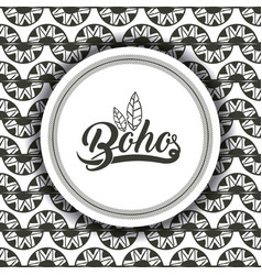 Isolated boho circle design Royalty Free Vector Image