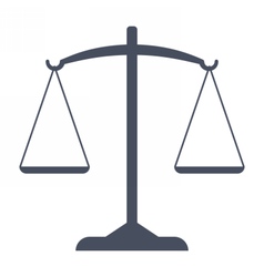 Unbalanced Scale of Justice Royalty Free Vector Image - VectorStock