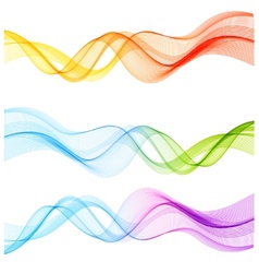 Abstract two color waves Royalty Free Vector Image