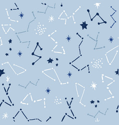 Childish seamless pattern with hand drawn space Vector Image