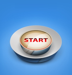 Engine start stop button car dashboard element Vector Image