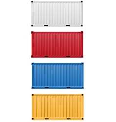 Freight shipping open cargo containers Royalty Free Vector