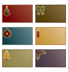 Sticky note collection for christmas Royalty Free Vector