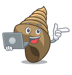 Nature shell icon cartoon style Royalty Free Vector Image