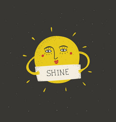 Funny sunny Royalty Free Vector Image - VectorStock