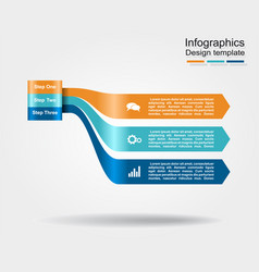 Timeline infographics template workflow process Vector Image