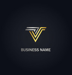 Initial letter vk logo design template Royalty Free Vector