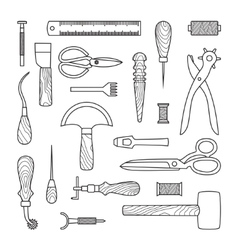 Leather working tools vector art - Download Workshop vectors - 4187843
