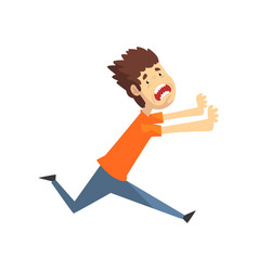 Man running cartoon Royalty Free Vector Image - VectorStock