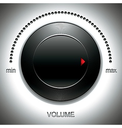 Modern volume knob button Royalty Free Vector Image